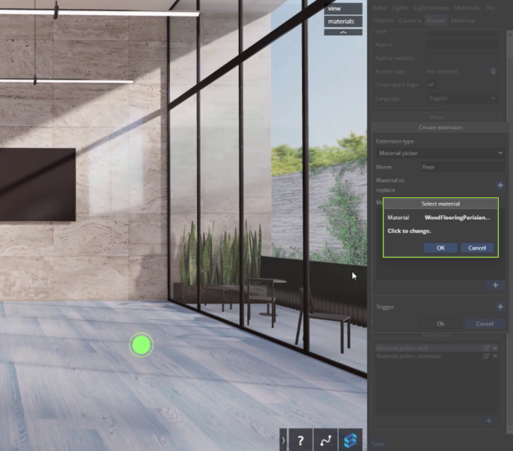 How to set up "Material picker" extension? – Help Center | Shapespark